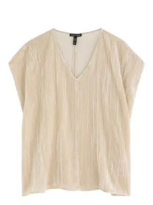 Eileen Fisher Velvet Top - Cream