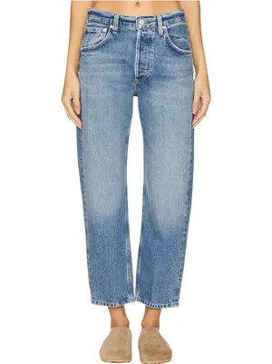Citizens Of Humanity Winslow Cropped Boyfriend Jeans - Pacifica