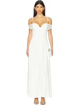 Simkhai Amarantha Off The Shoulder Dress - Ivory