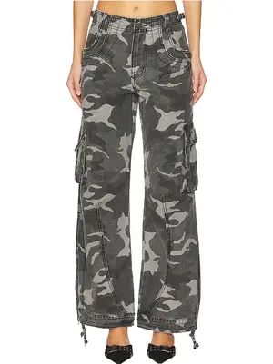 JADED LONDON Trooper Cargo - Black Camo
