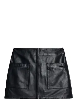Zadig&Voltaire Jamie Leather Mini Skirt - Black