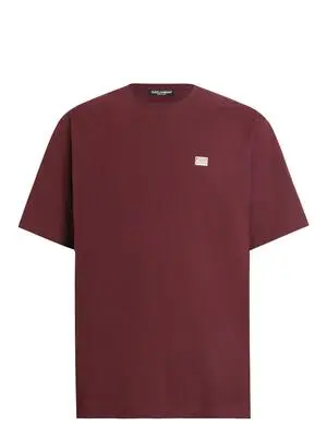 Dolce & Gabbana Cotton T-shirt With Tag - Bordeaux