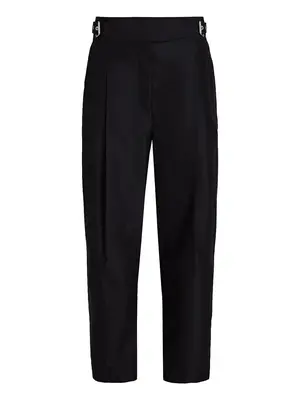 3.1 Phillip Lim Cropped Pleated Tapered Pants - Black