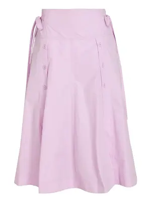 3.1 Phillip Lim Cotton-blend Poplin Midi Skirt - Lilac