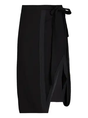 3.1 Phillip Lim Wrap-effect Midi Skirt - Black