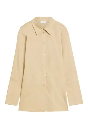BY MALENE BIRGER Padano Cotton-poplin Shirt - Sand