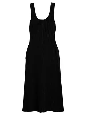 3.1 Phillip Lim 3.1 Phillip Lim Ribbed Cotton-Blend Dress Black