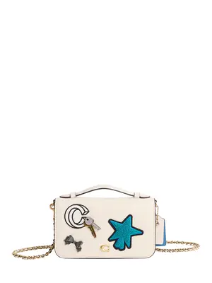 COACH® Upcrafted Bea Crossbody Bag - Brass/chalk