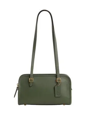 COACH® Restored Swing Zip Bag Brass/hunter Green
