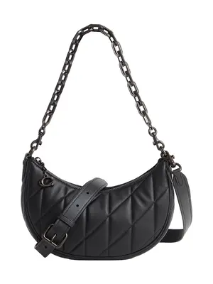 Coach Mira Shoulder Bag With Pillow Quilting - Pewter/black