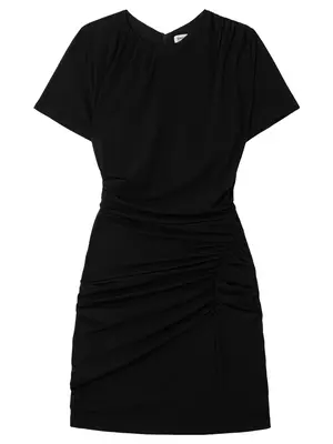 Simkhai Kiko Ruched Mini Dress - Black