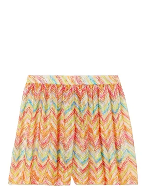 Missoni Striped Crochet-knit Shorts - Multi