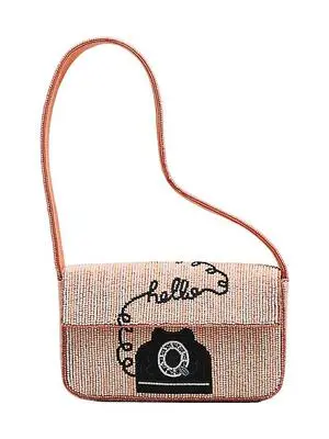 Anthropologie The Fiona Beaded Icon Bag - Call Me