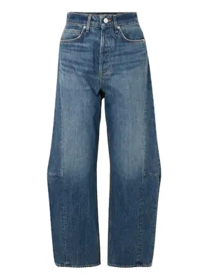Veronica Beard Ryder High-rise Barrel-leg Jeans - Blue