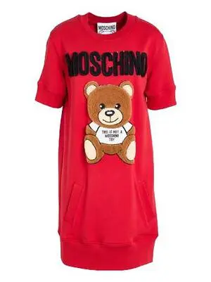 Moschino Couture Mini T-shirt Dress - Red