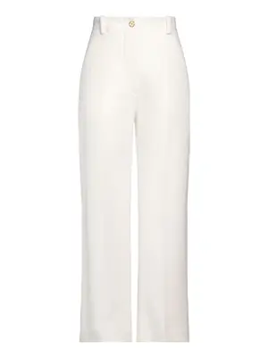 Patou Wide-leg Flannel Pants - White