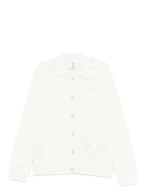 Casablanca Faux-pearl-embellished Cardigan - Neutrals