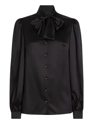 Dolce & Gabbana Satin Shirt - Black
