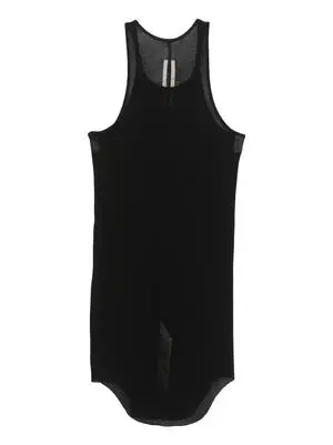 Rick Owens Ribbed Tank Top - Black