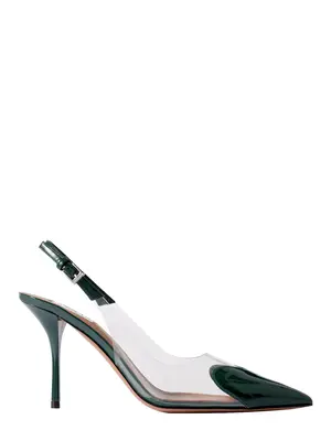 Alaïa Le Caur Slingback Pumps - Green