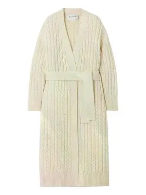 Alaïa Oversized Wool Cardigan - Ivory