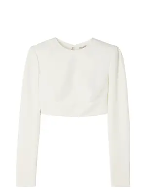 Stella McCartney Cropped Cady Top - White