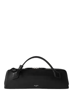 Alaïa Le Teckel Textured-leather Tote - Black