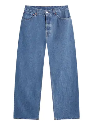 Vetements Baggy Jeans - Mid Blue