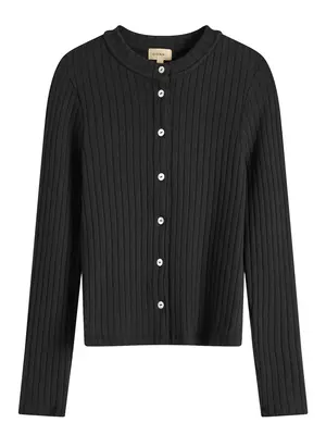 Donni. Sweater Rib Cardigan - Jet