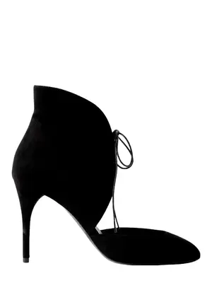 ALAÏA Alaïa Cutout Suede Ankle Boots