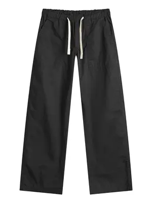 Palm Angels Curved Logo Loose Trousers - Black