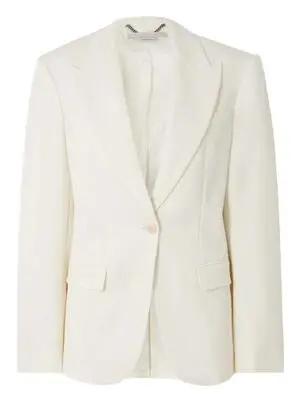 Stella McCartney Wool-blend Twill Single-breasted Blazer - White