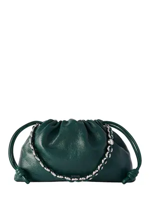 Loewe Loewe Flamenco Large Textured-leather Shoulder Bag Green