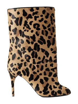 Alaïa 90 Leopard-print Calf Hair Ankle Boots - Animal Print