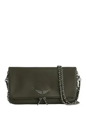 ZADIG&VOLTAIRE Rock Grained Leather Clutch