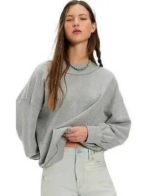 Free People We The Free Palm Springs Pullover - Heather Grey