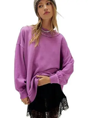 Free People We The Free Palm Springs Pullover Iris Orchid
