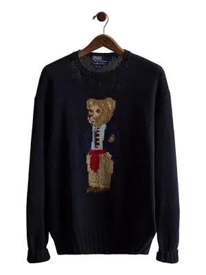 Ralph Lauren 1992 Polo Bear Sweater - Navy
