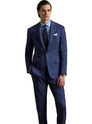 Ralph Lauren Kent Handmade Wool Gabardine Suit - Buenos Aires Blue