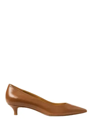 Ralph Lauren Tenney 35 Mm Goatskin Pump - Rl Gold