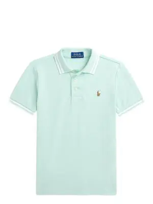 Ralph Lauren Oxford Mesh Polo Shirt - Celadon
