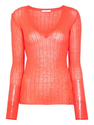 Patrizia Pepe Knitted Top - Orange