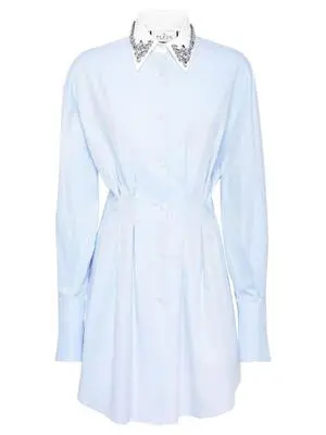 PHILIPP PLEIN Rhinestone-Embellished Shirt Dress