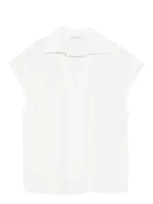 Patrizia Pepe Cufflink-detail Blouse - White