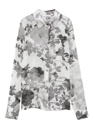 Patrizia Pepe Floral-print Blouse - Grey