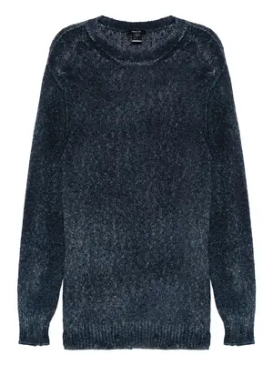 Avant Toi Distressed-effect Sweater - Blue