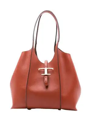 TOD'S T Timeless Small Shoulder Bag - Brown