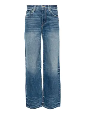 INTERIOR Interior Remy Mid-Rise Wide-Leg Jeans