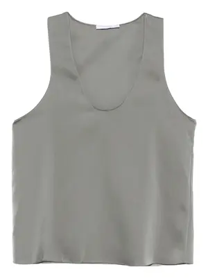 Patrizia Pepe Satin Tank - Green