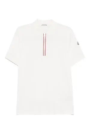 Moncler Short-sleeve Polo Shirt - White